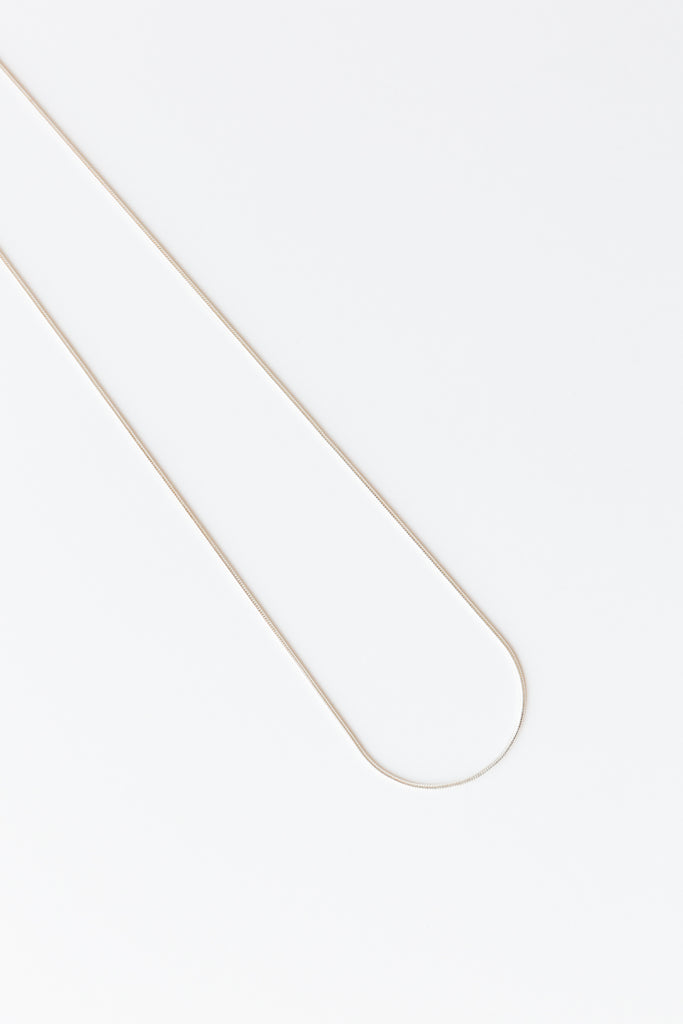 ARO Rat Tail Chain Necklace - Silver | shoparo