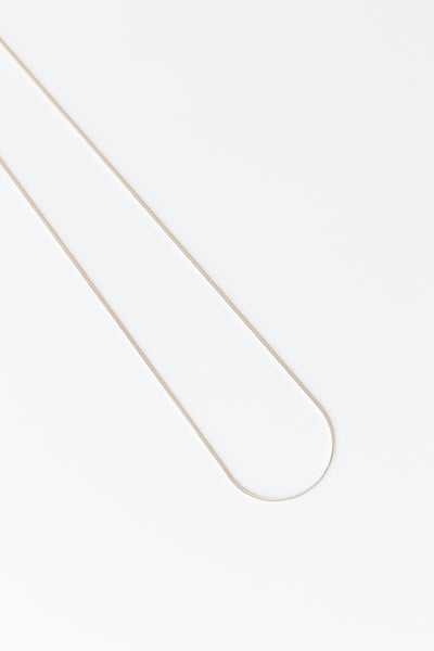 ARO Rat Tail Chain Necklace - Silver | shoparo